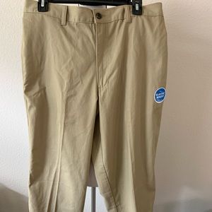 George | Pants | George Men Flat Front Khakis Pant Elastic Waist | Poshmark